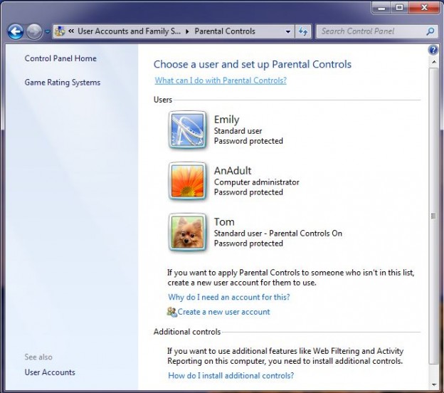 Parental Controls in Windows 7 - SafeKidsOnline.co.uk